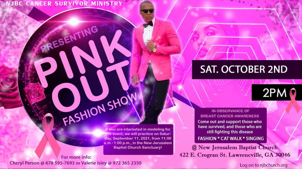 Pink Out Fashion Show - New Jerusalem Baptist Church | Lawrenceville ...